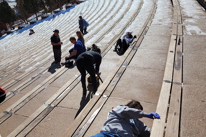 Volunteer group remove 22kg of chewing gum from Red Rocks Amphitheatre ...