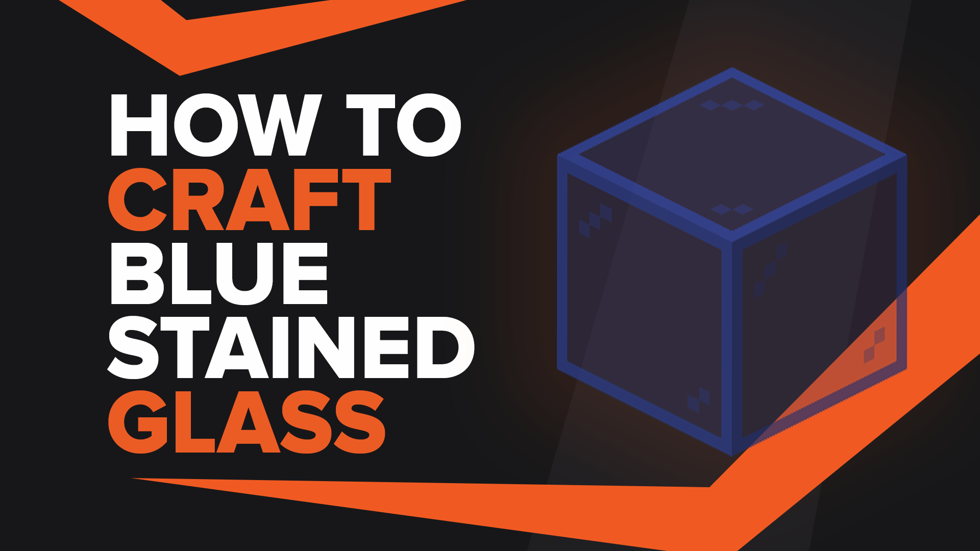 How To Make Blue Stained Glass In Minecraft