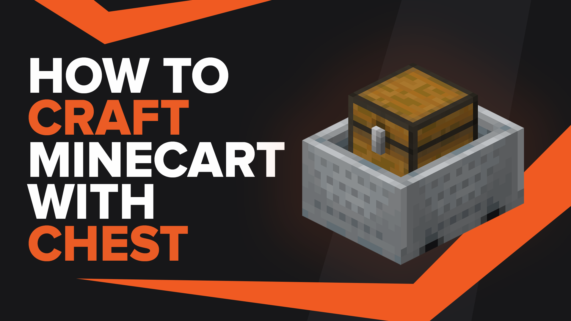 How To Make Minecart With Chest In Minecraft