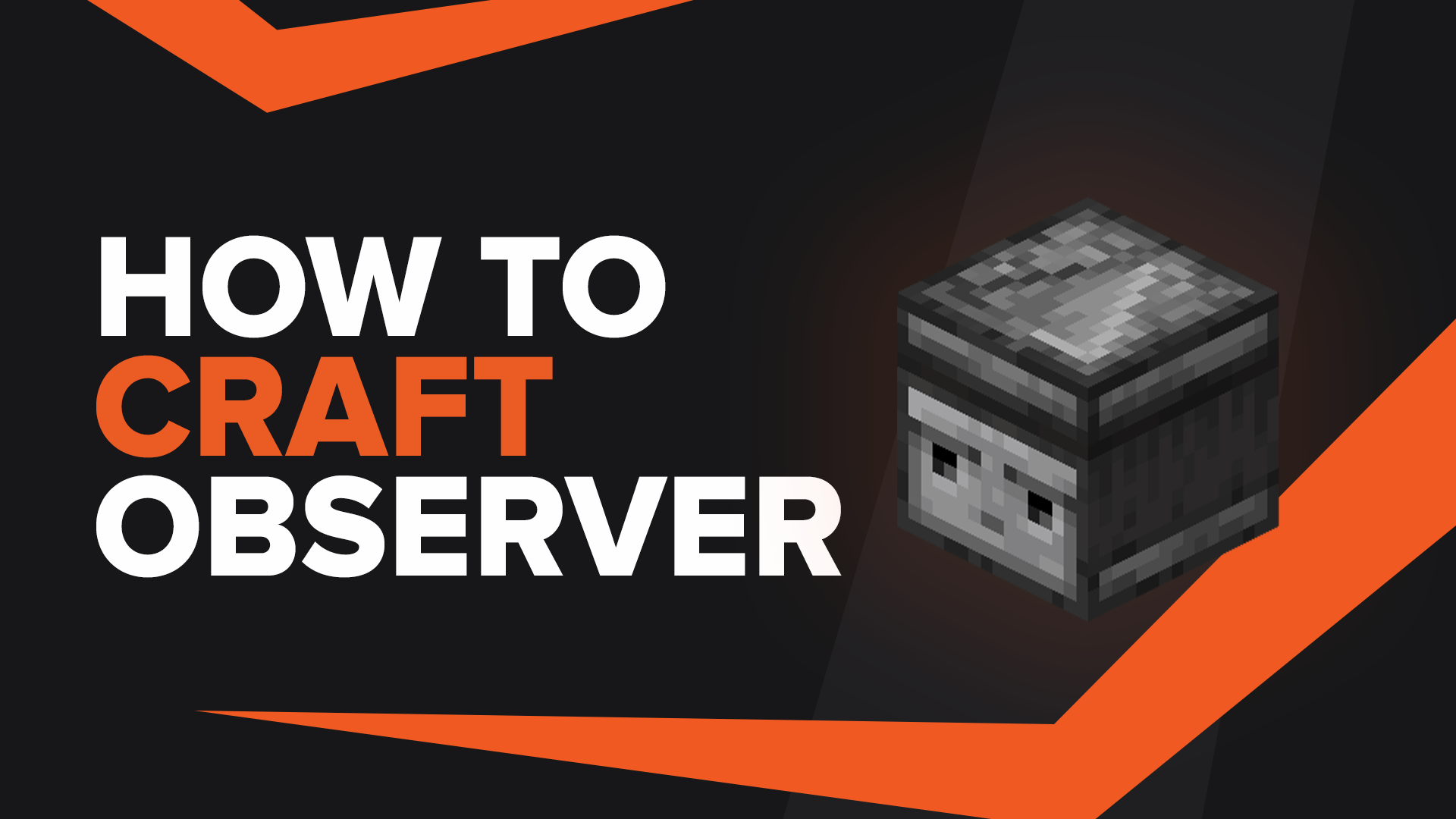 How To Make Observer In Minecraft
