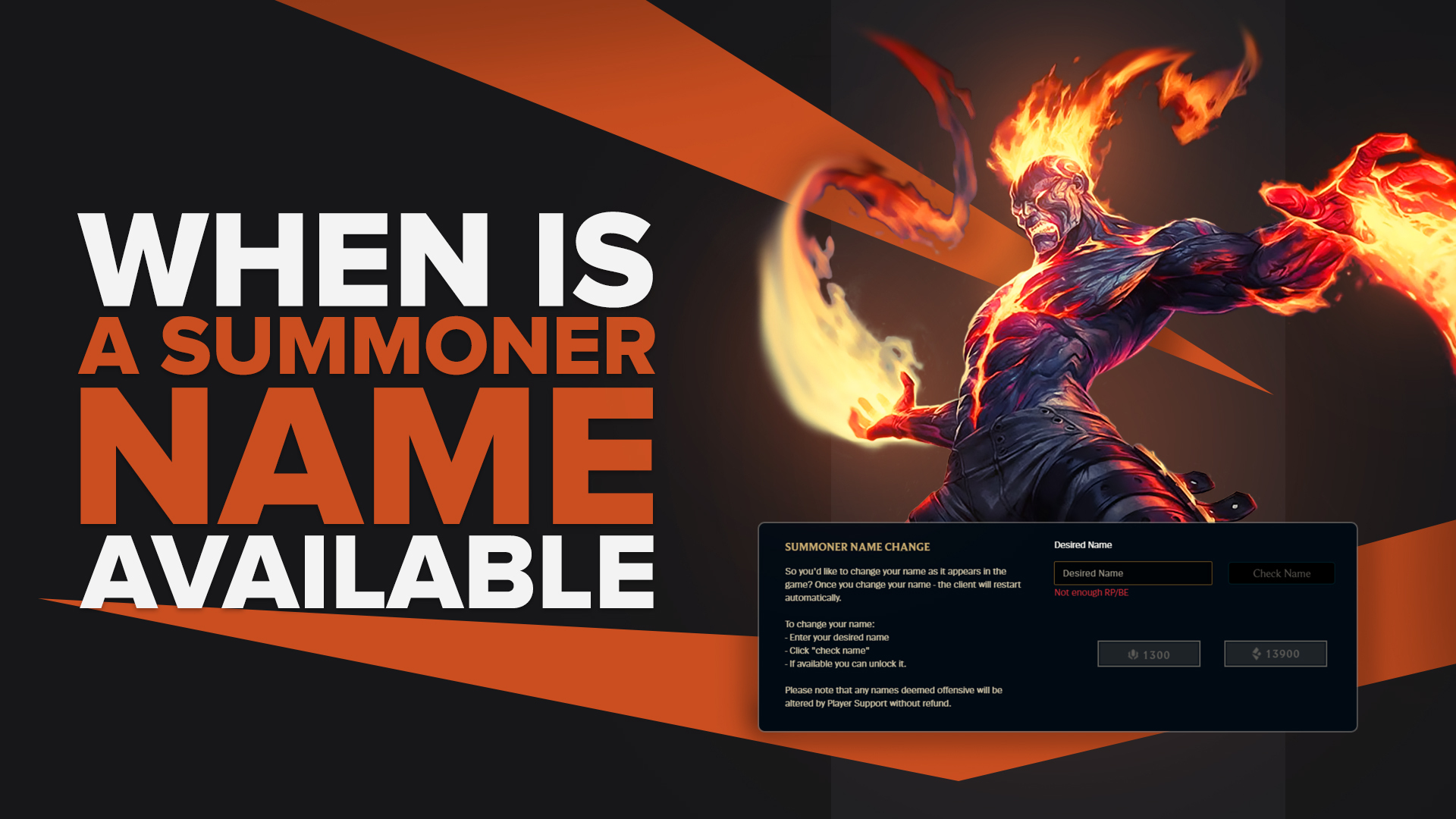 How long before a summoner name becomes available in league of legends