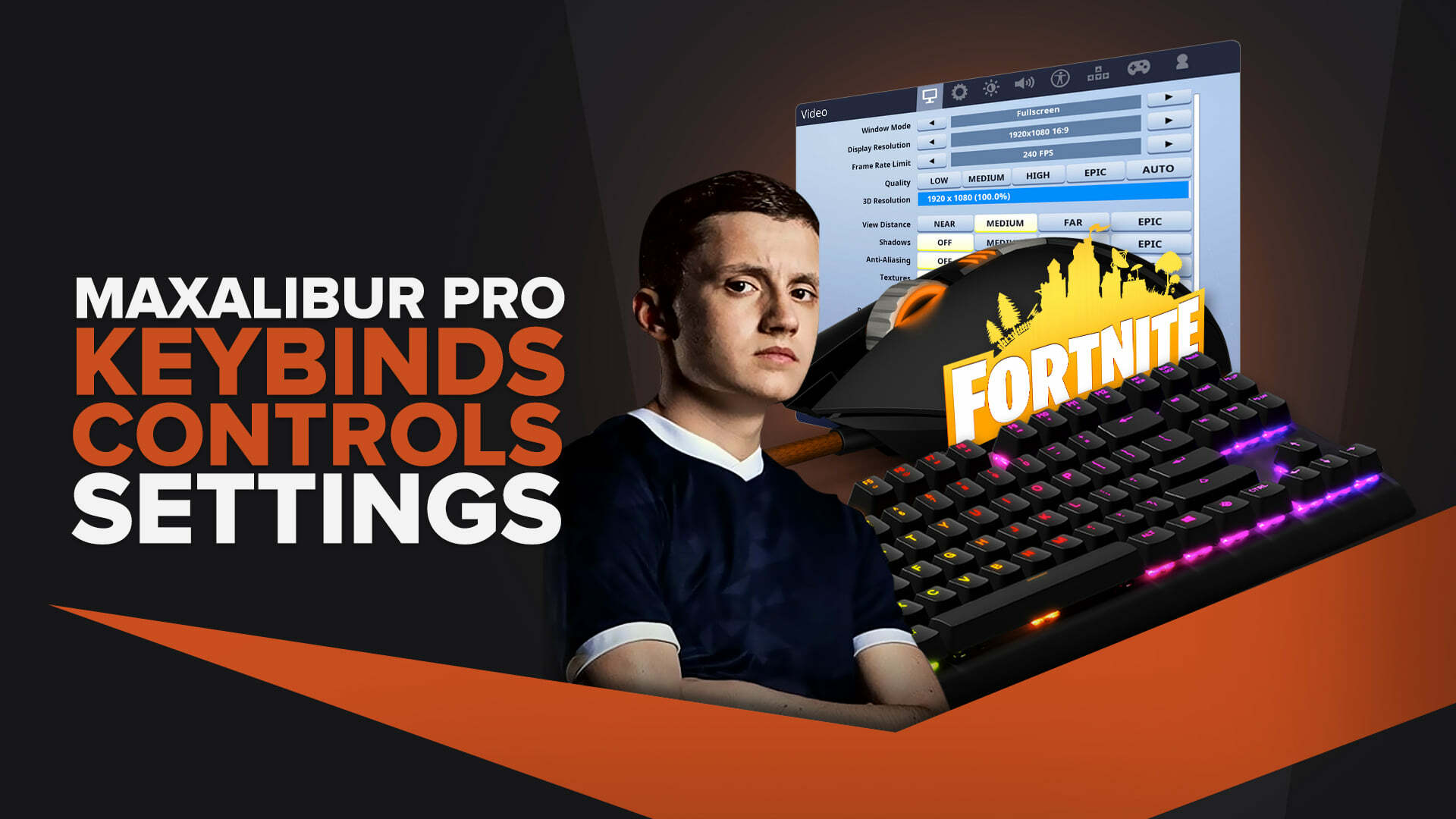 Maxalibur's | Keybinds, Mouse, Video Pro Fornite Settings