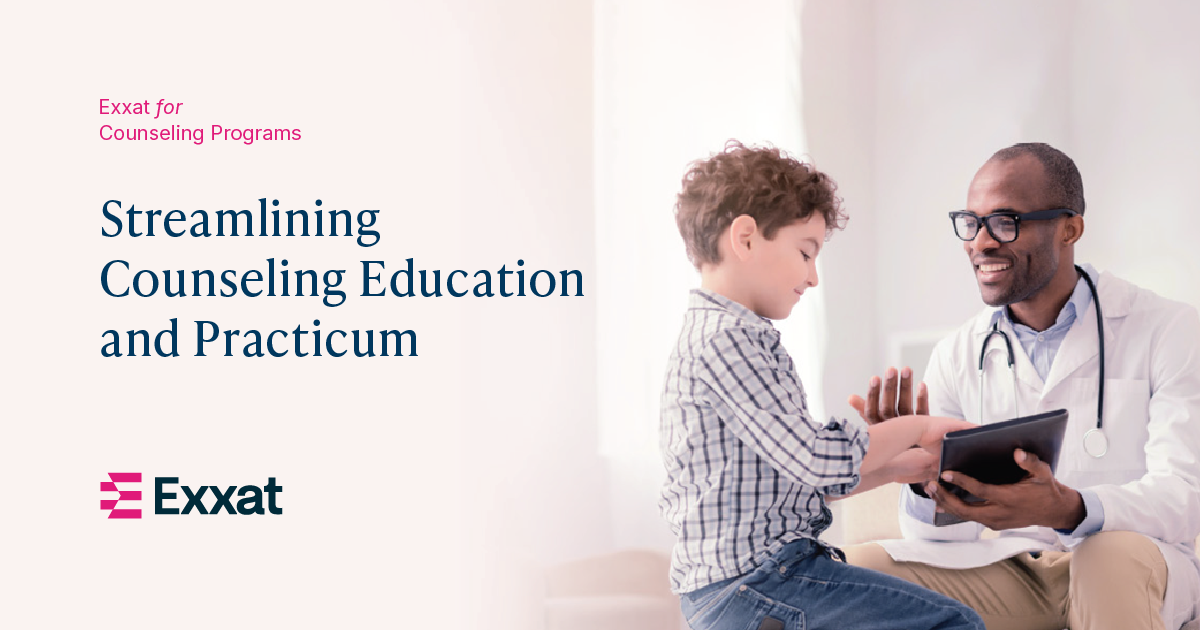 Exxat for Counseling Programs | CACREP 2024 Compliance | Exxat