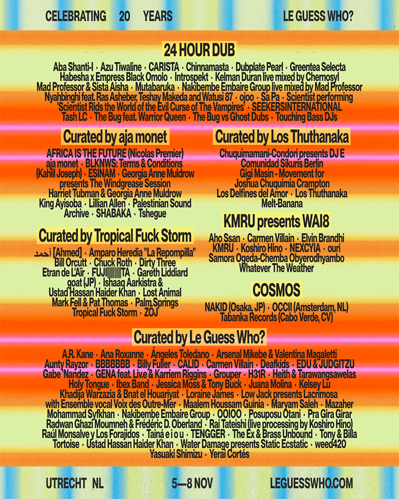 aja monet, KMRU, Los Thuthanaka and Tropical Fuck Storm announced as ...