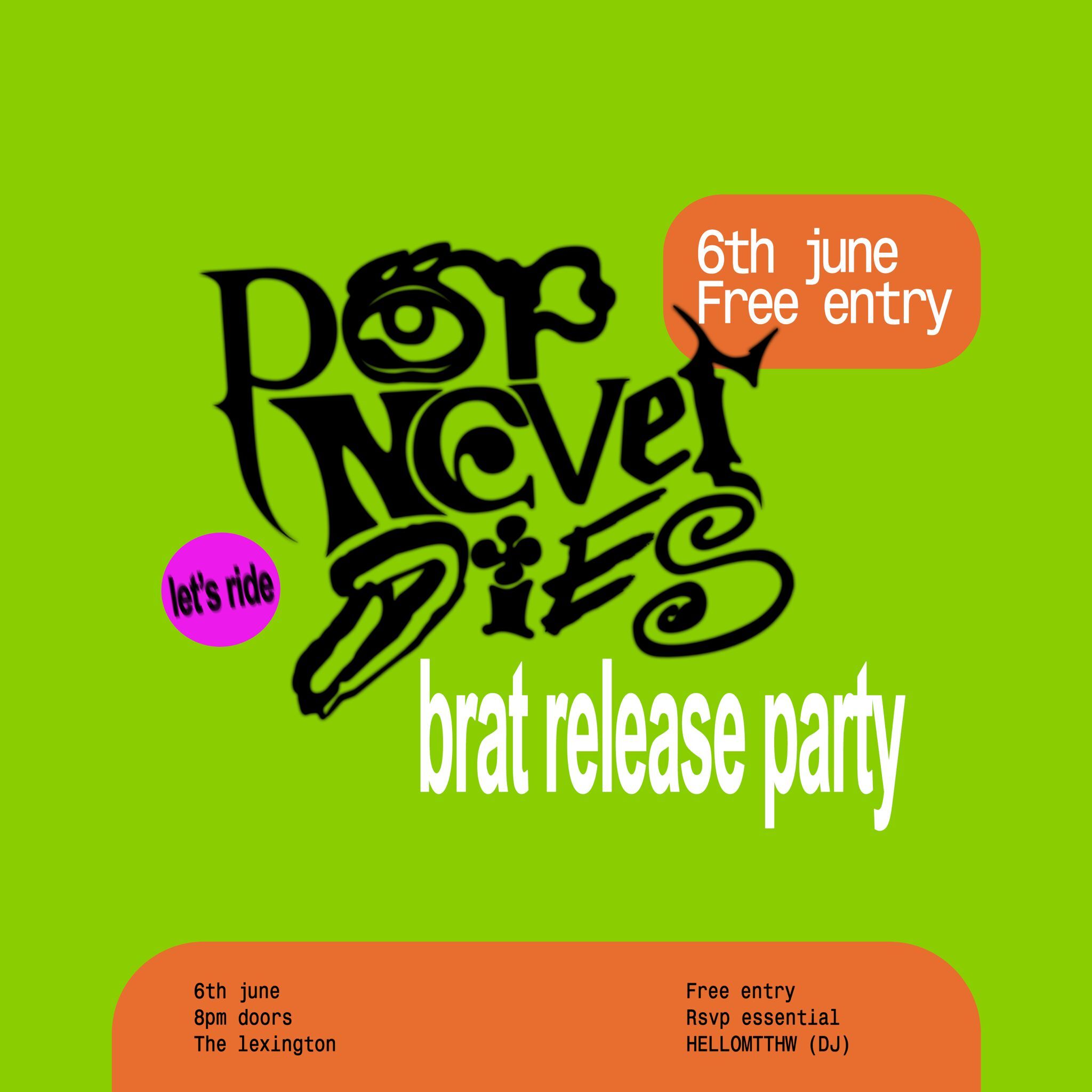 Charli XCX to drop in at Pop Never Dies for Brat playback this Thursday ...