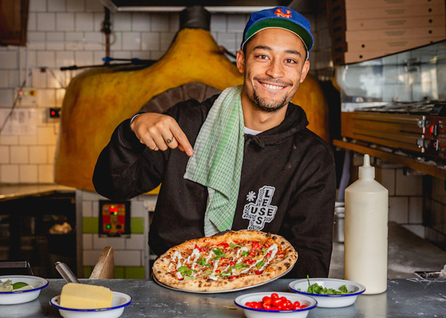 Loyle Carner creates festive dish for London pizzeria | The Line of ...