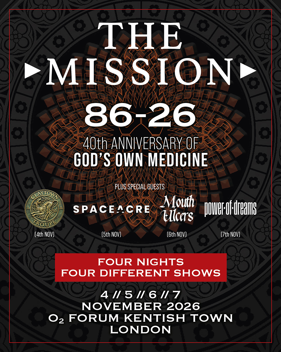 English goth-rock legends The Mission announce details of four-night ...