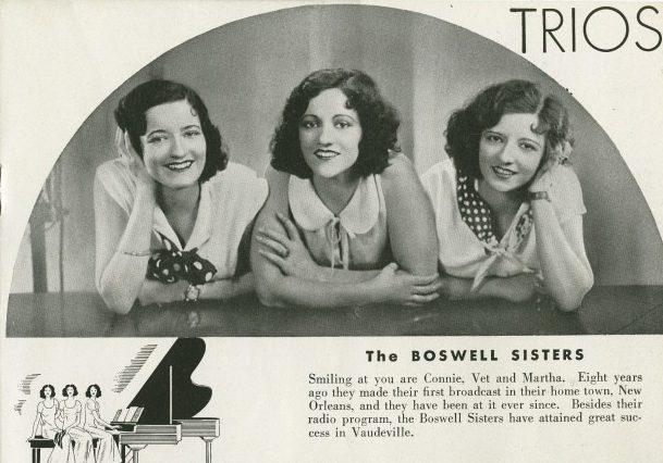 Shout, Sister, Shout! The Boswell Sisters of New Orleans | Historic New ...