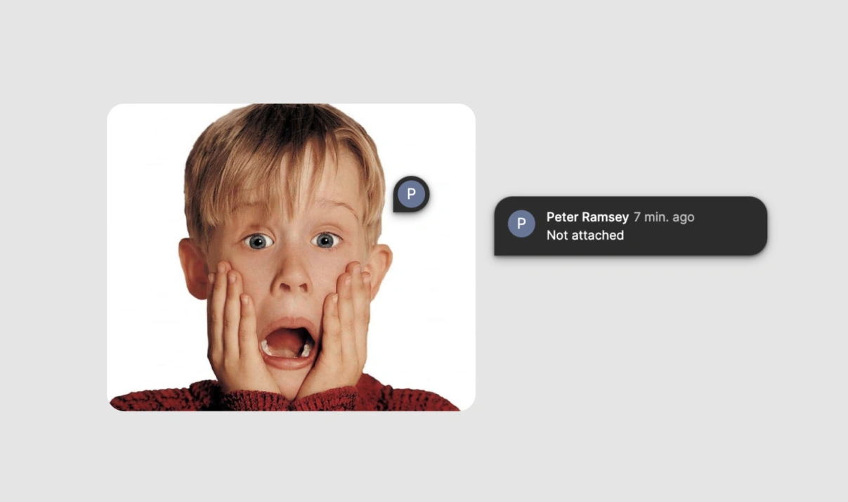 Bitesized UX example: Smart comment positioning