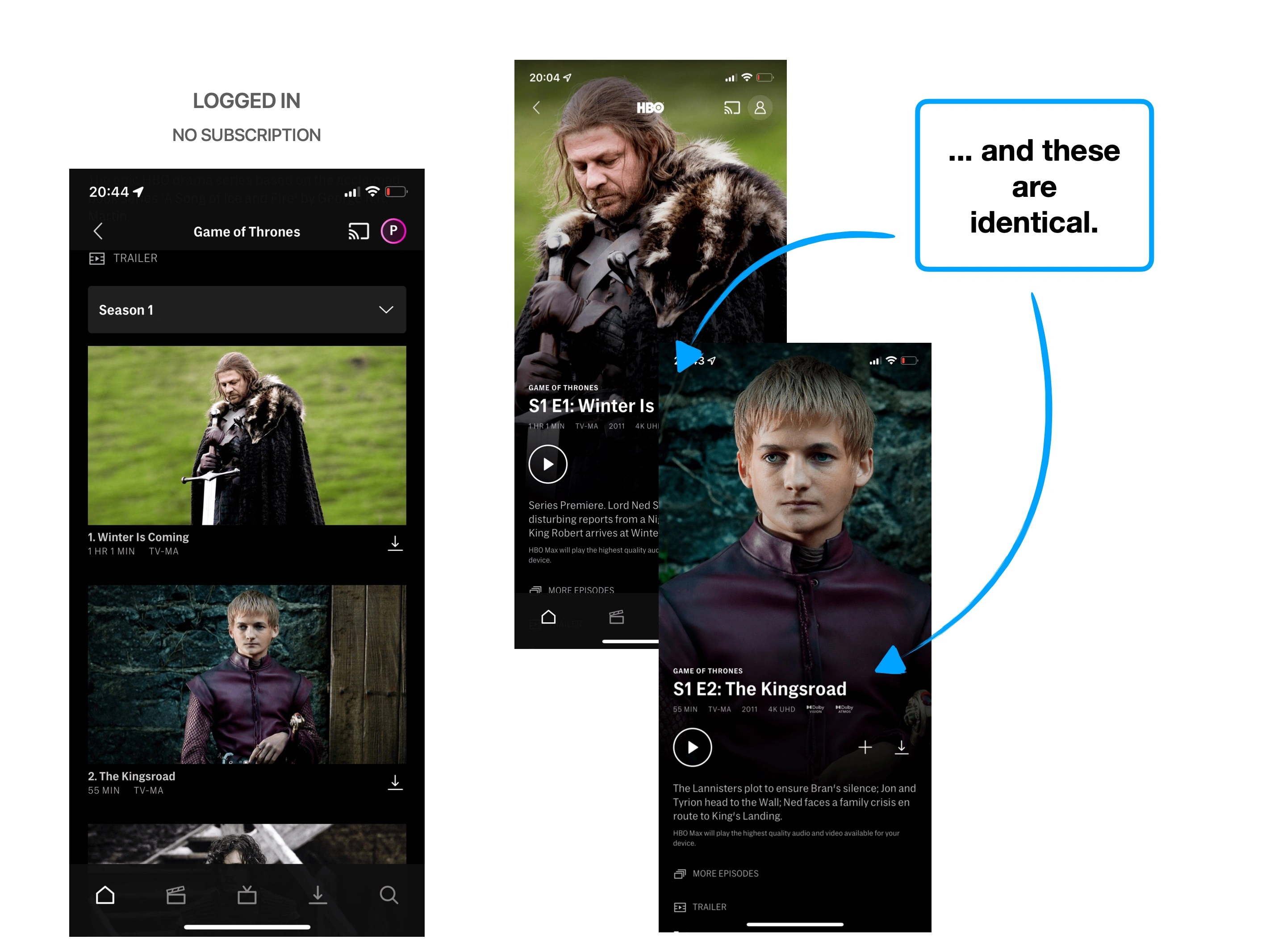 The user experience of HBO Max (vs Netflix) 🤯