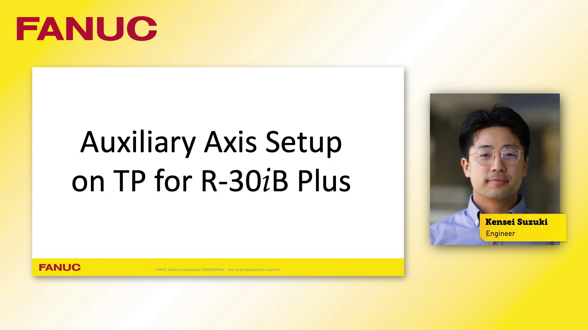Auxiliary Axis Setup on Teach Pendant for R-30iB Plus | Tech Transfer