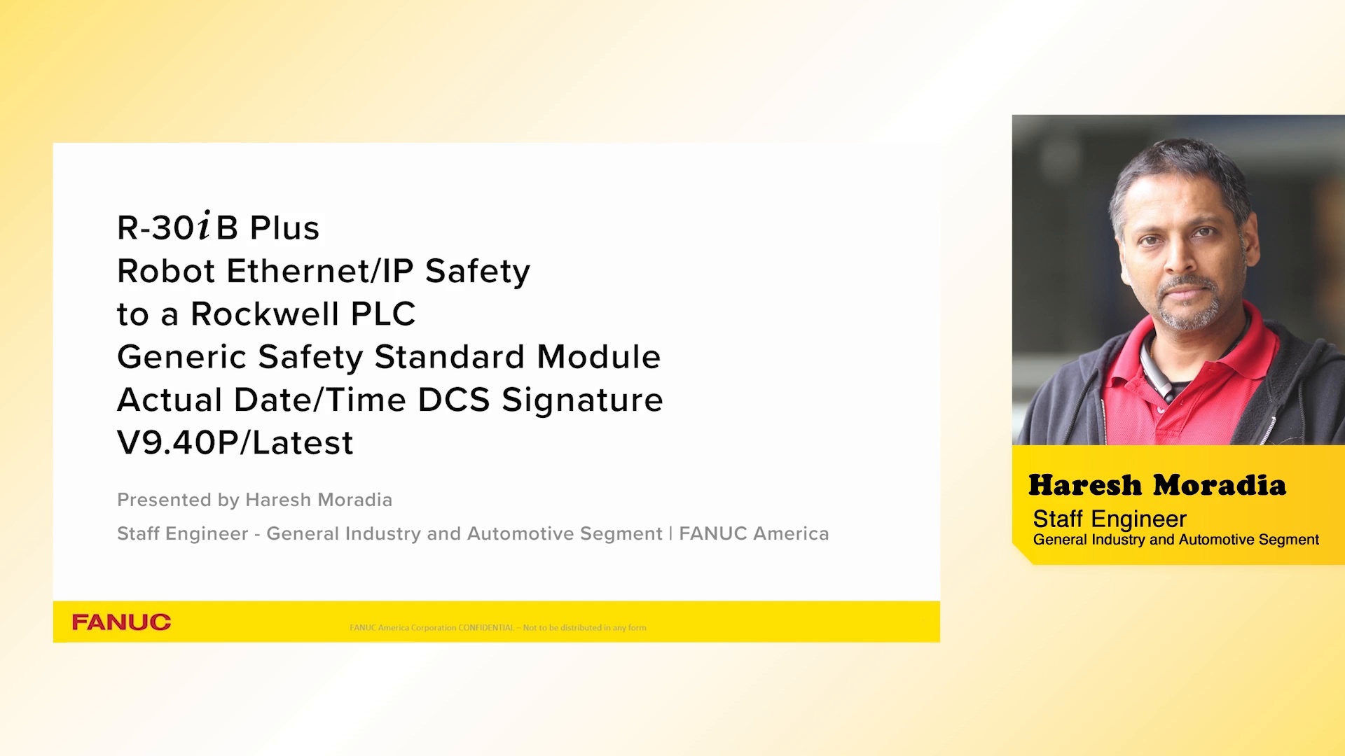 Configure R-30iB Plus EtherNet/IP™ Safety to Rockwell… | Tech Transfer