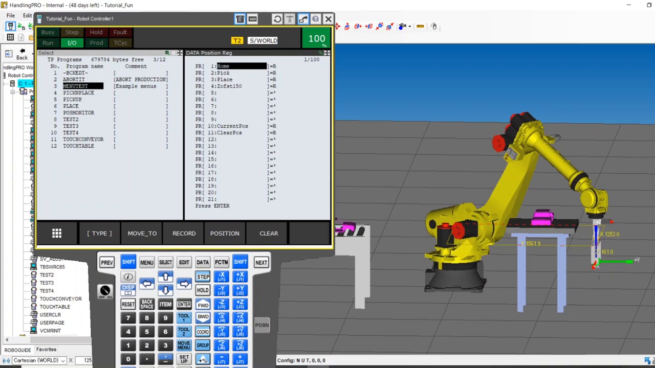 FANUC Robot Homing Program | Tech Transfer