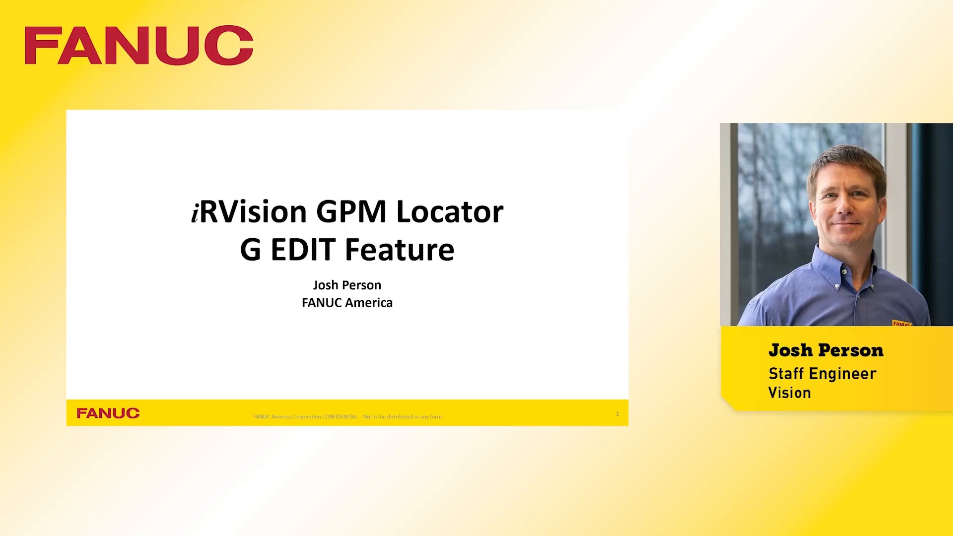 iRVision GPM Locator G Edit Feature | Tech Transfer